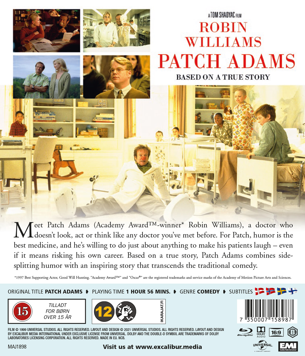 Patch Adams (Blu-ray) - Kvarnvideo.se