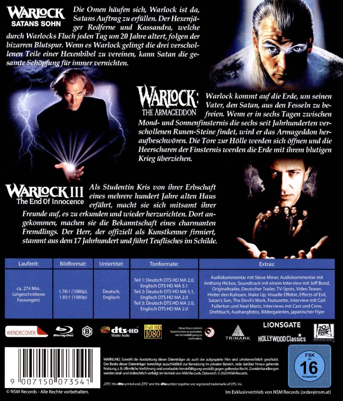 Warlock Trilogy (ej svensk text) (Blu-ray) - Kvarnvideo.se