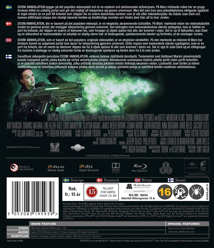 Doom: Annihilation (Blu-ray) - Kvarnvideo.se