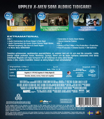 X-Men 2 (2-disc) (Blu-ray) (Begagnad) - Kvarnvideo.se
