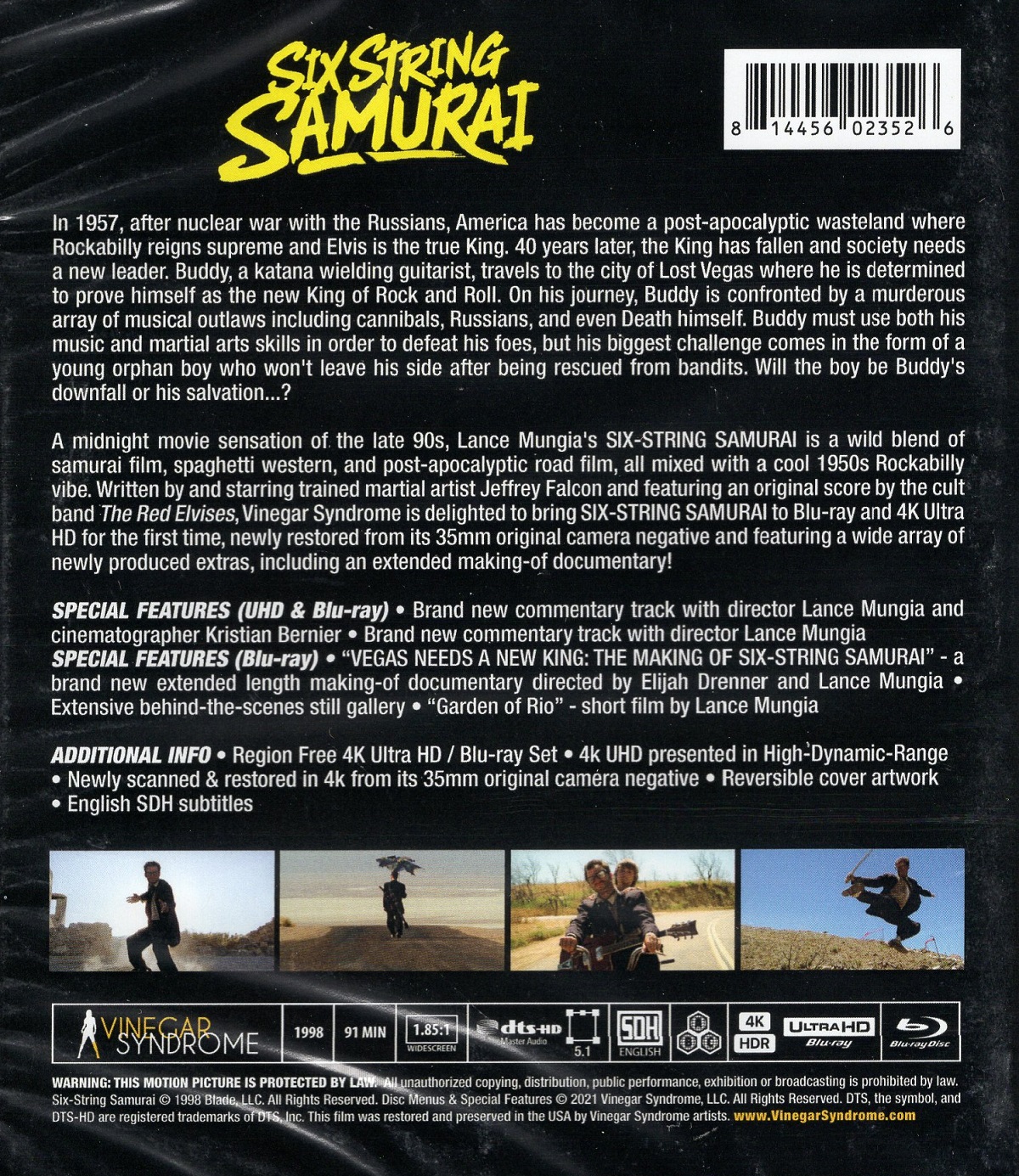 Six-String Samurai (ej svensk text) (4K Ultra HD + Blu-ray) - Kvarnvideo.se