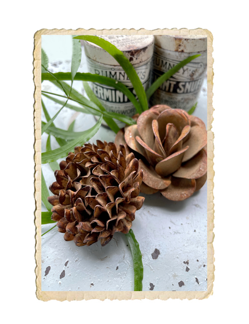 idémakeriet - Metall blomma, dahlia/ros