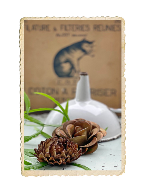 idémakeriet - Metall blomma, dahlia/ros