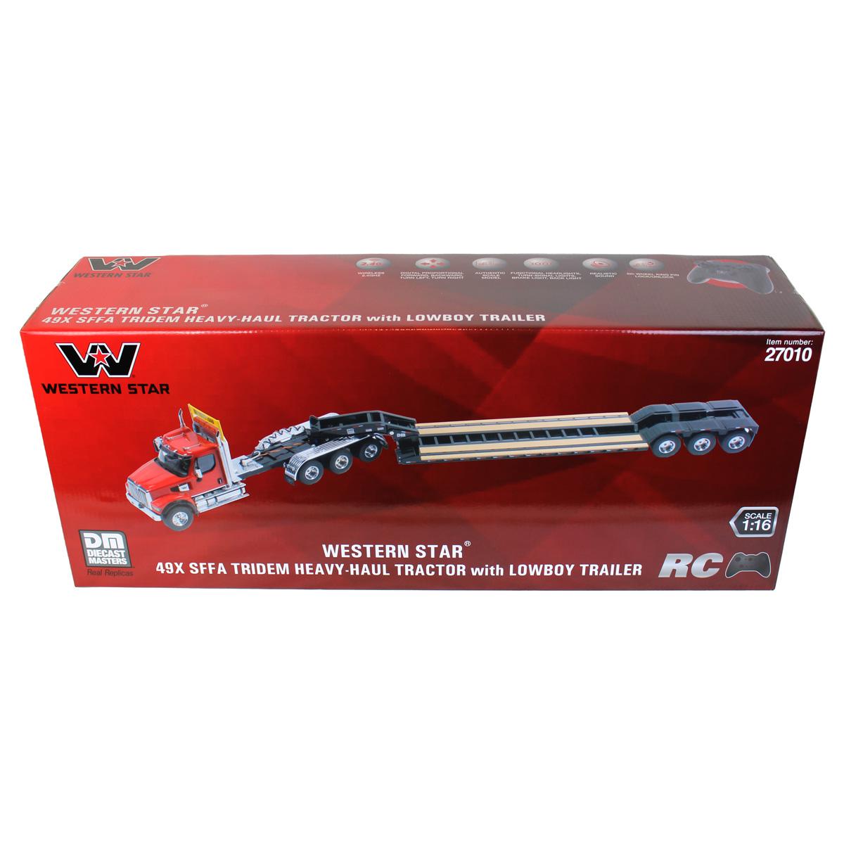 RC Western Star 49X SFFA Tridem Axle w/ Lowboy Trailer - Habo Hobby