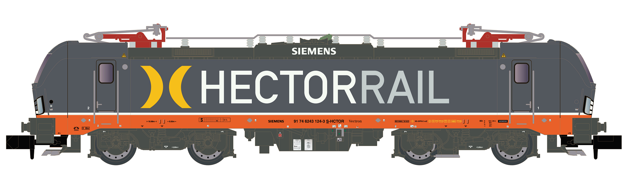E-Lok Serie 243 Vectron Hector Rail, Ep.VI - Habo Hobby
