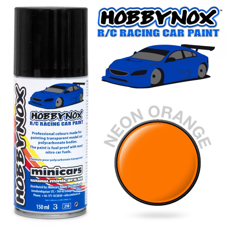 Neon Orange R/C Racing Car Spray Färg 150 ml - Habo Hobby