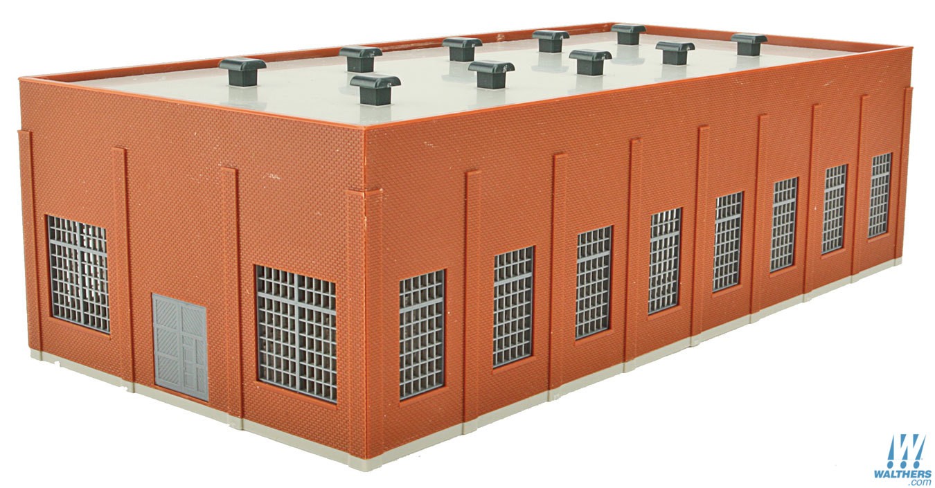 Two-Stall 130 Brick Diesel House - Habo Hobby
