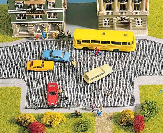 Torg/P-plats gatsten 20x10cm (H0) - Habo Hobby