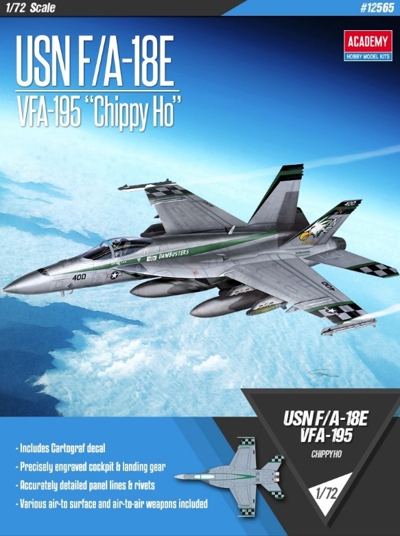Academy 12565 USN F/A-18E Super Hornet 1 : 72 Model Kit - Habo Hobby