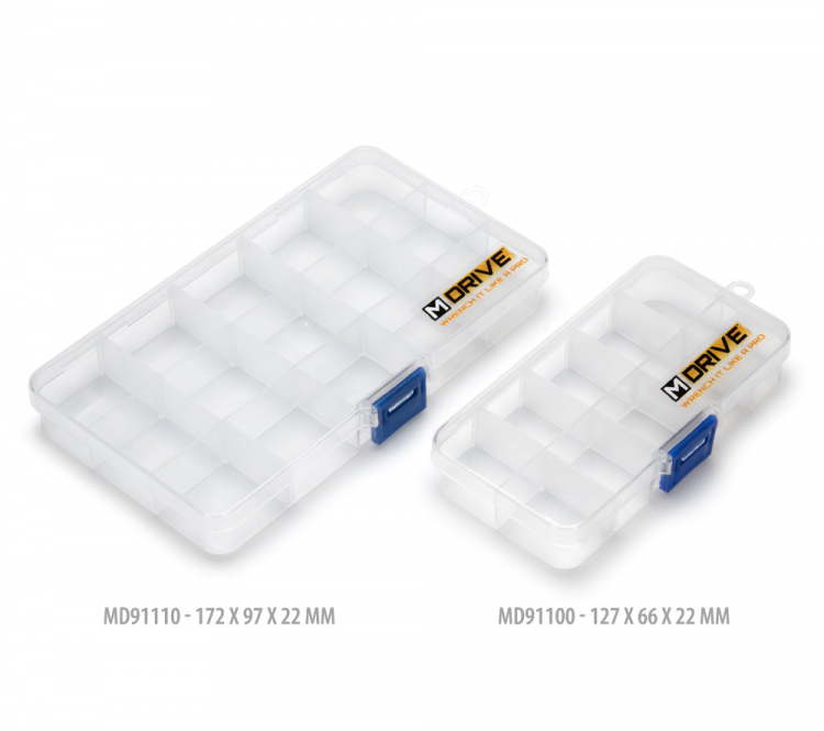 Skruv & Mutter Låda 10-fack - 127x66x22mm - Habo Hobby