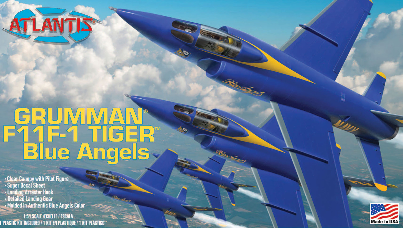 Atlantis H169 F11 F-1 Grumman Tiger Blue Angels 1/54 - Habo Hobby