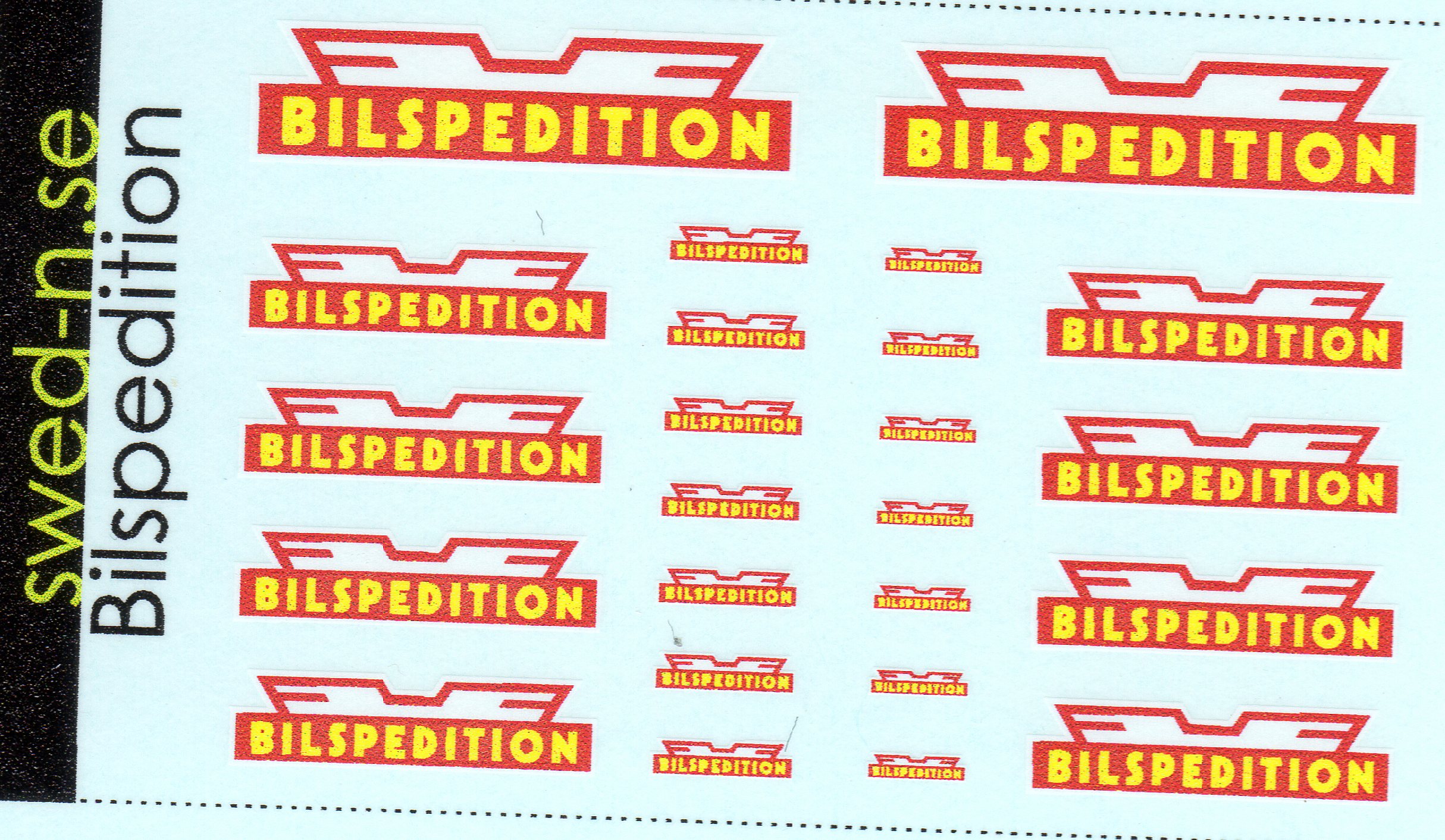 Decals Bilspedition logo - Habo Hobby