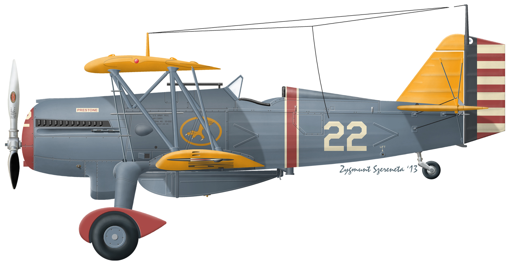 Curtiss P-6E Hawk - Habo Hobby