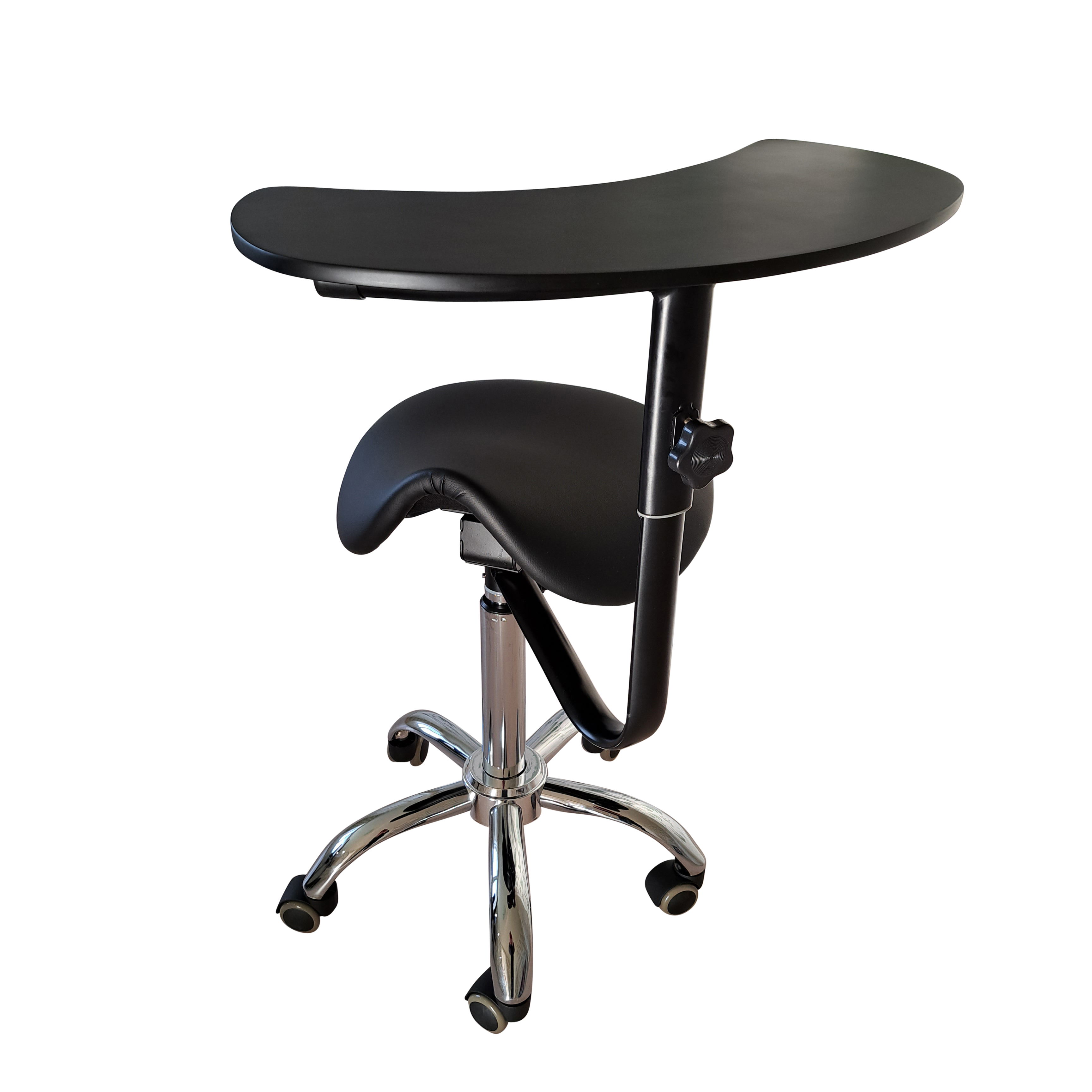 Sadelstol med skrivplatta - www.ergocare.se