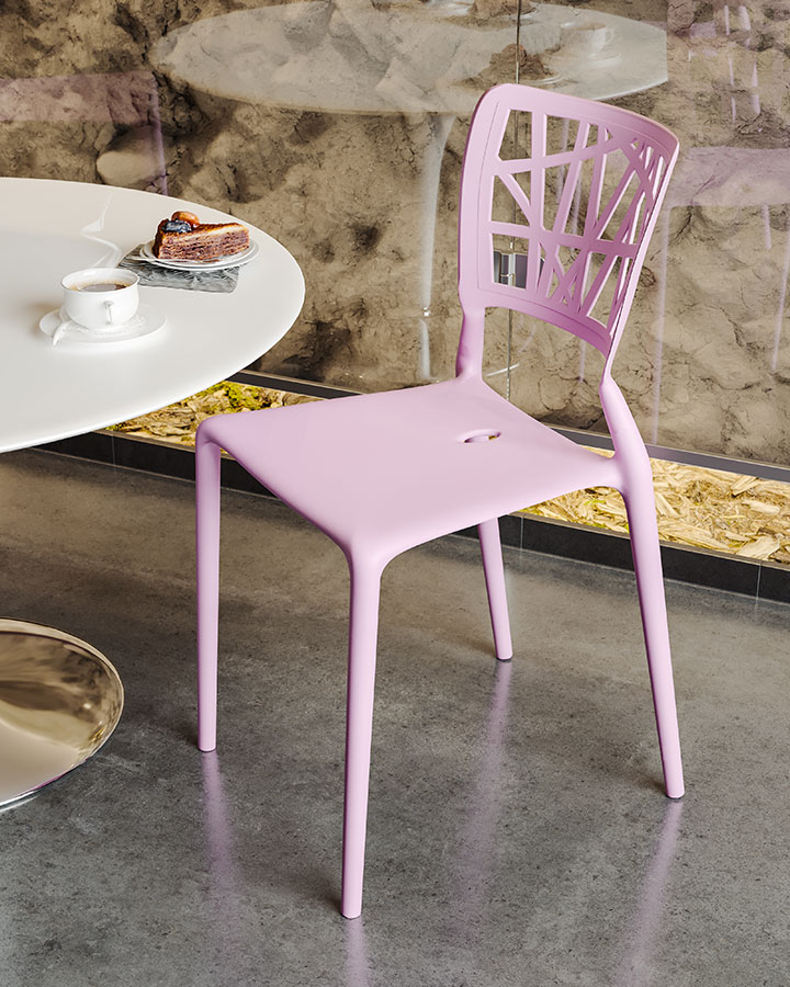 Inca UV-skyddad stapelbar stol, rosa