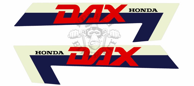 Monkeybiker Sweden - Dax ST70 1982 decal set