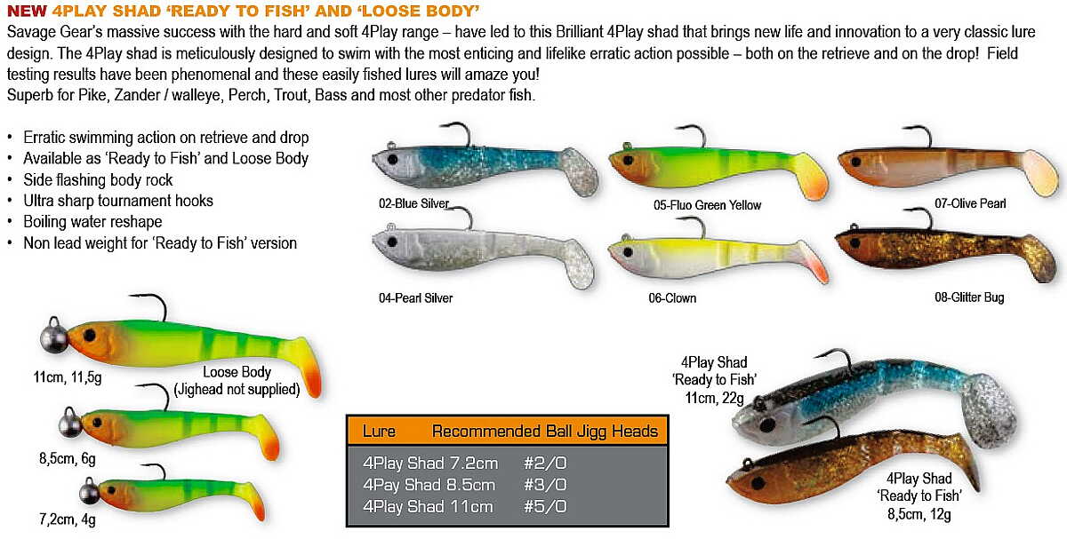 Savage Gear 4-play lure wobblers och jerkbaits. Fiskedrag för gädda och ...