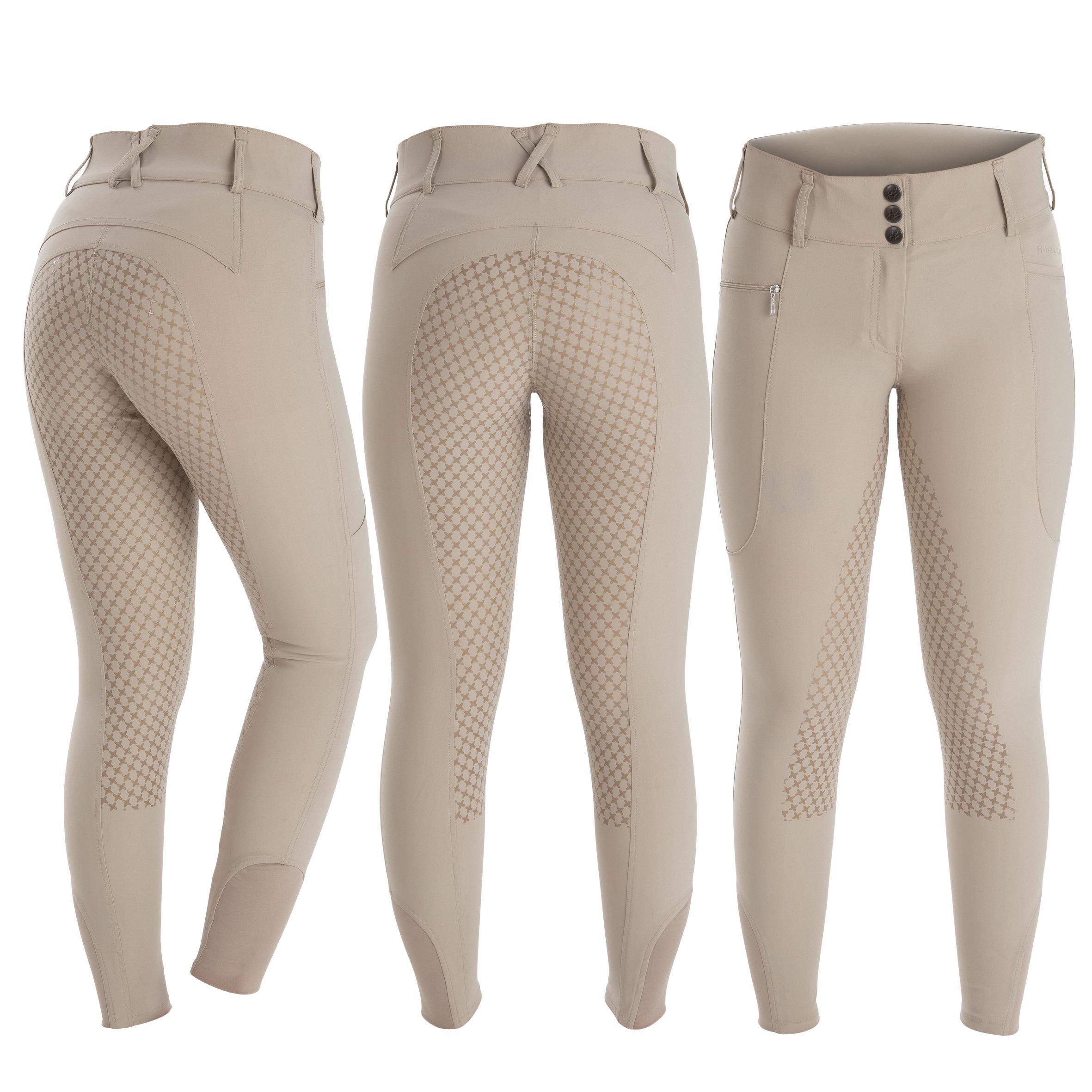 Horse Life Candy Mira ridebukse Super-X med fullgrip - Beige - Petster ...