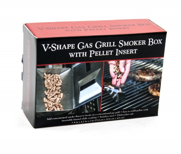 Short Gasol Grill V-Smoker Box med Pellet Tube - grillhouse.se