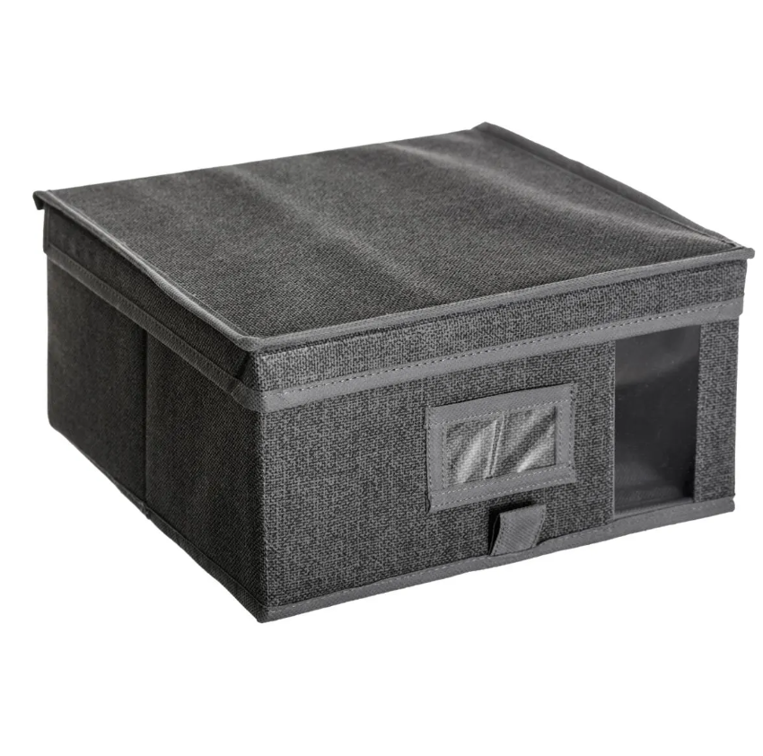 Förvara.se - Låda i tyg med lock, ORSO STORAGE BOX SMALL, 30 x 30 x H ...