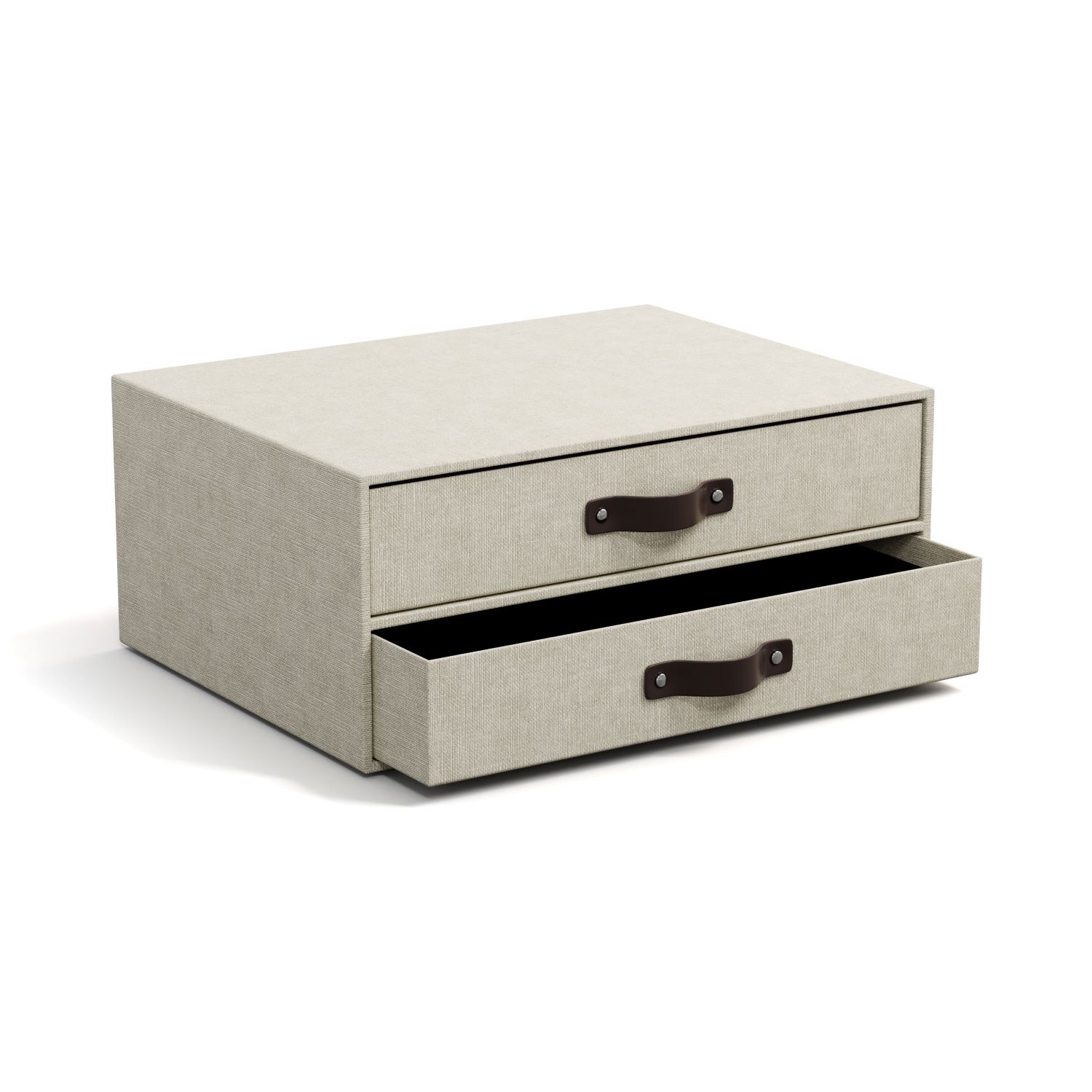 Förvara - Two drawer box storage, BIGSO BIRGER CANVAS, 33 x 25,5 x H 14 ...