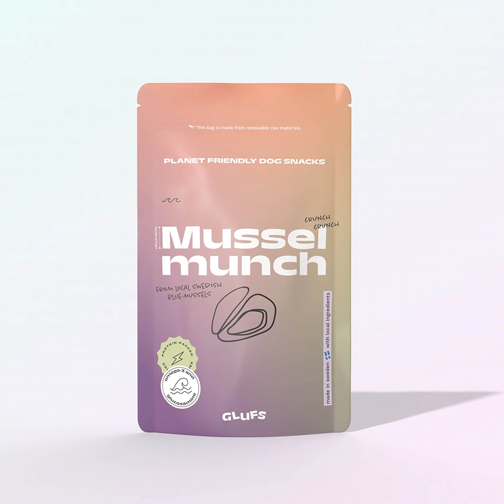 Glufs musselmunch | Hundgodis på blåmusslor | Glukosamin, B12 mm