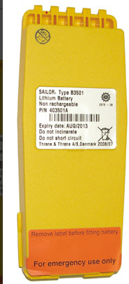 Sailor Nödbatteri B3501 litium till Sailor SP3520 - Marinwebben.se