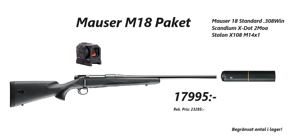 Mauser M18 Paket - Nora Jakt & Sportskytte AB