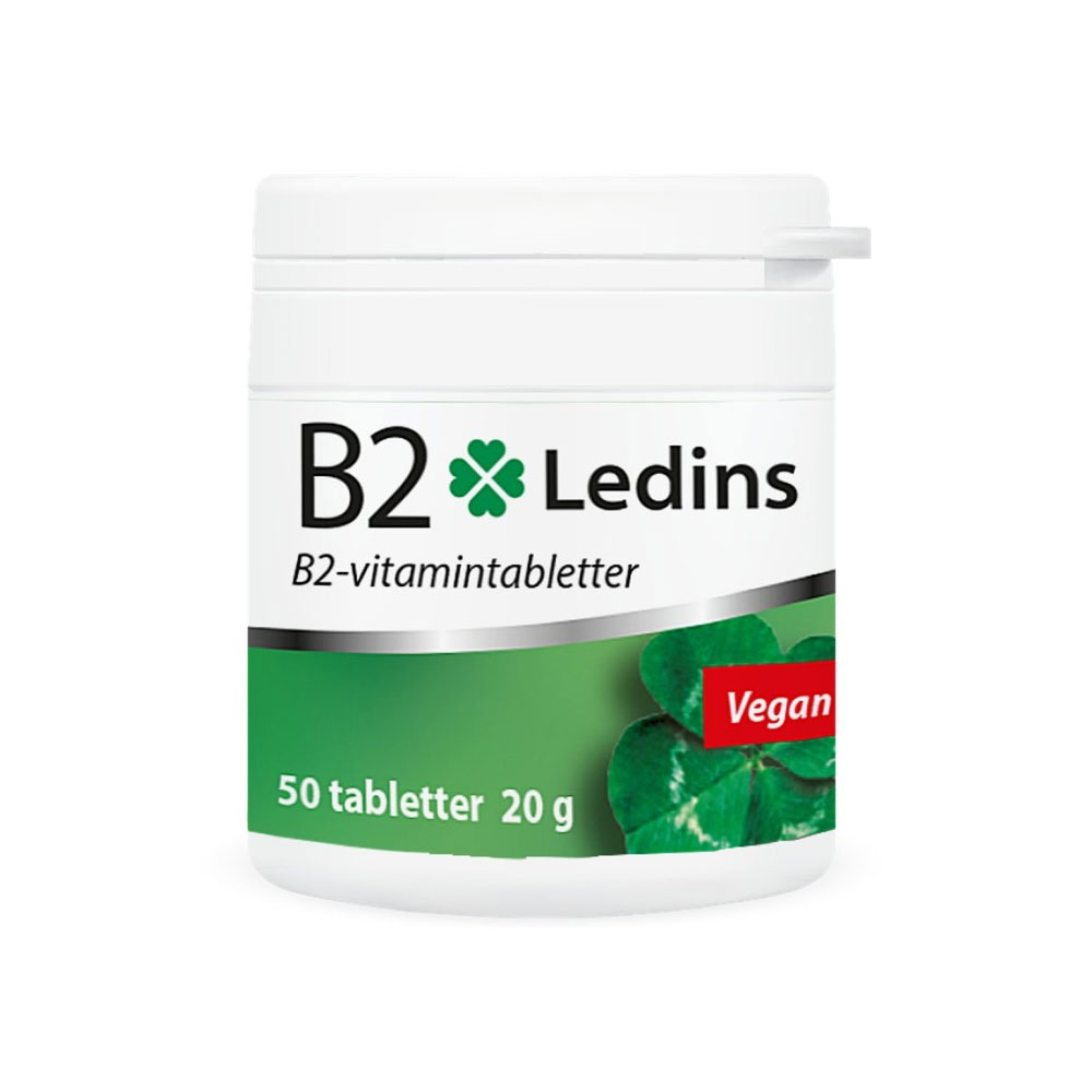 Ledins B2-vitamin 25 mg 50 tab - MåBra Postorder