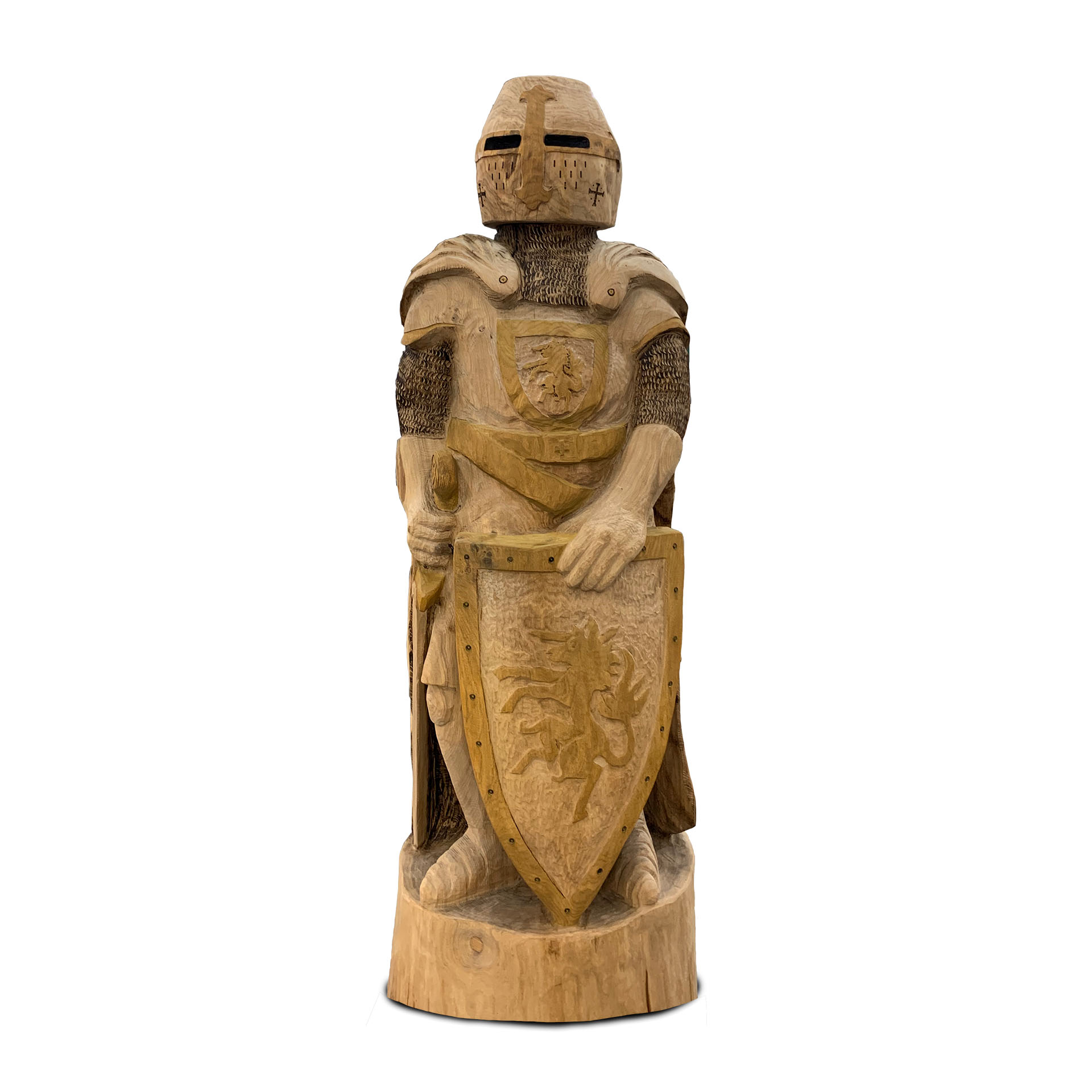 Träskulptur Riddare - Svenska Naturlekplatser AB