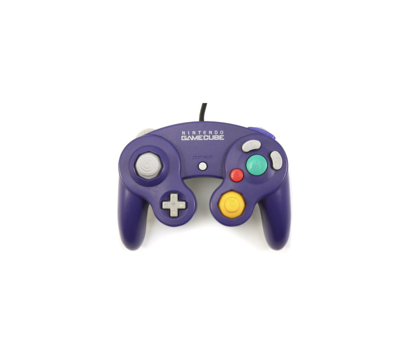 Gamecube handkontroll Lila Original - gameretro.se