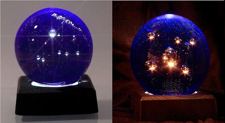 Universe Globe Lamp - Topp level: Sweden Crystal Design