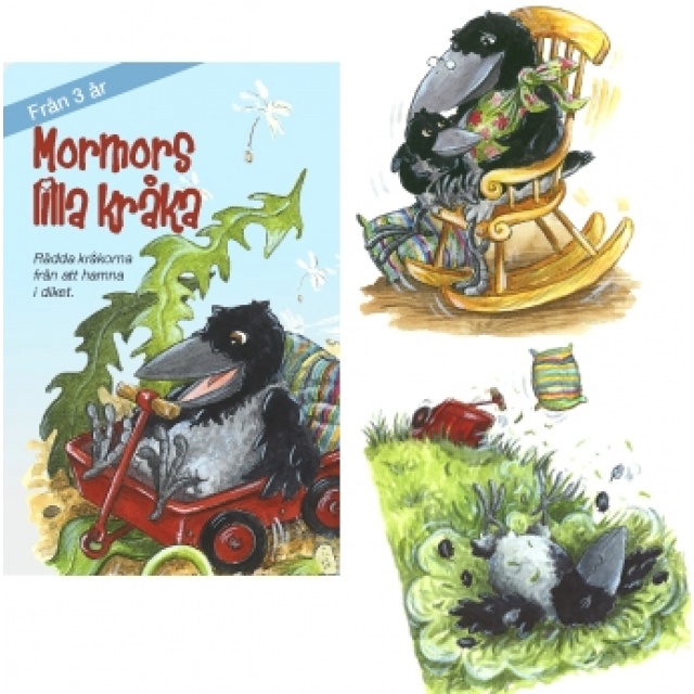 Mormors lilla kråka kortspel för barn