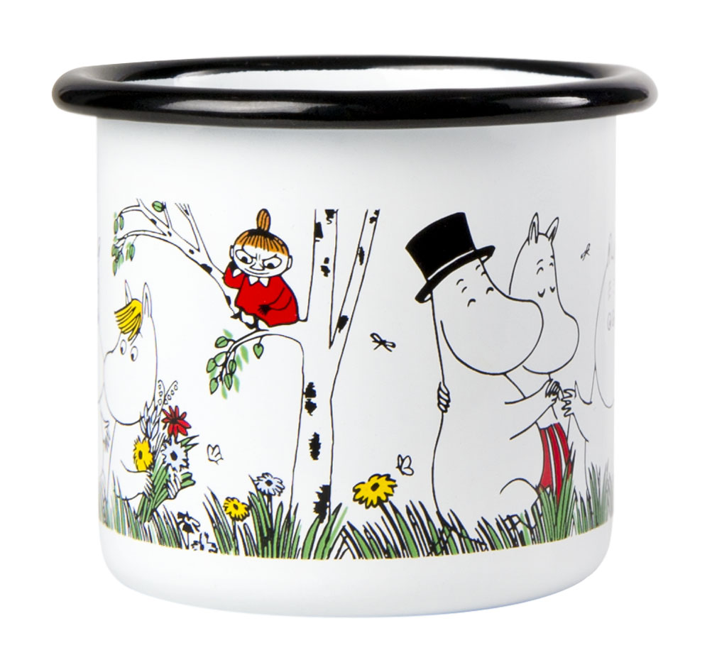 Mysbod.se - Mumin Emaljmugg 1,5 dl - Colors - Glada Familjen