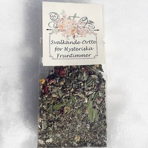 Köp Svalkande Ört-Te för Hysteriska Fruntimmer. Roliga Namn.