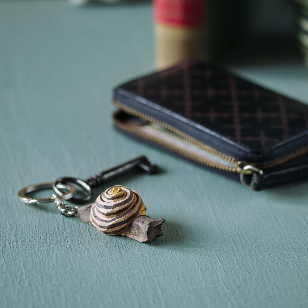 Keyring Snail - Wildlife Garden Web Shop
