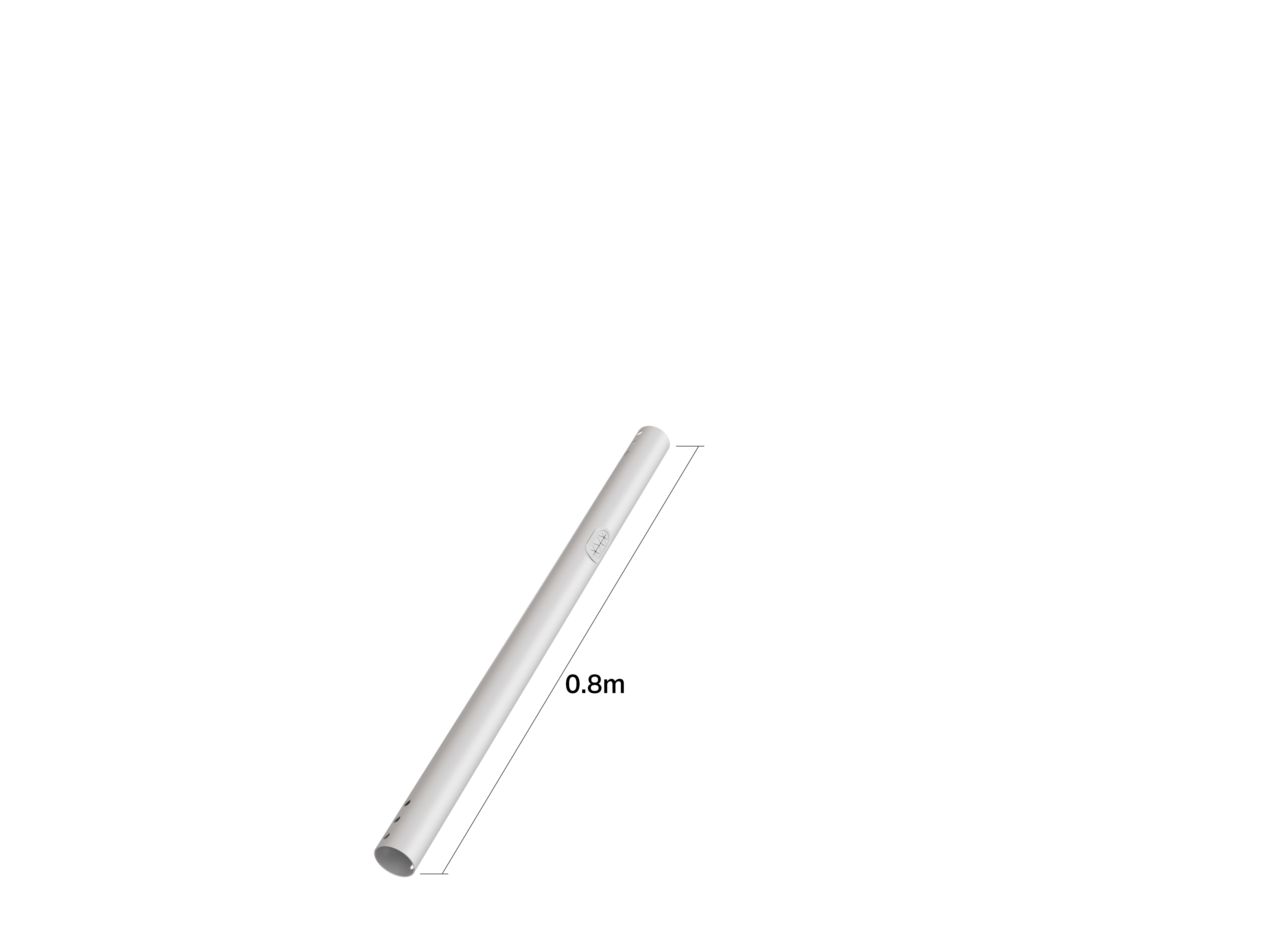 M Pro Series - Extension Pipe 0.8m White - Multibrackets