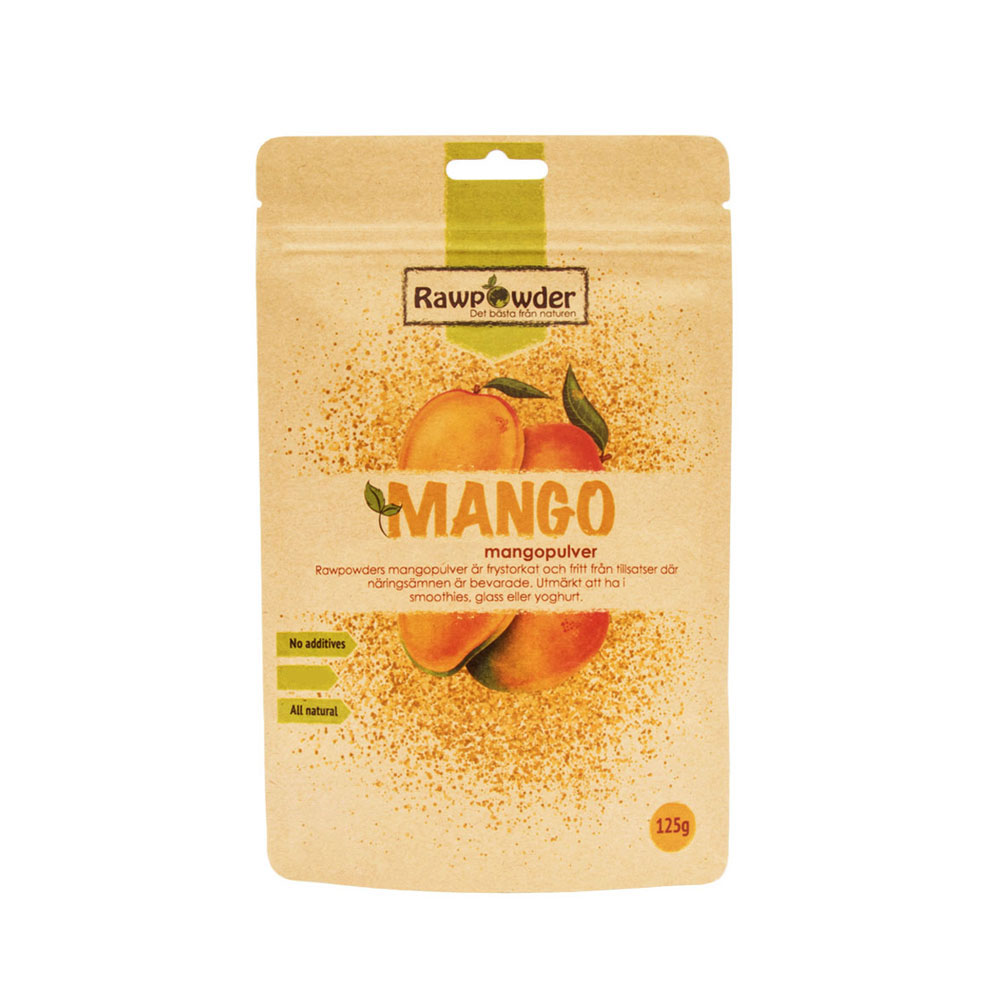 Mango pulver 125 g Rawpowder - MåBra Postorder