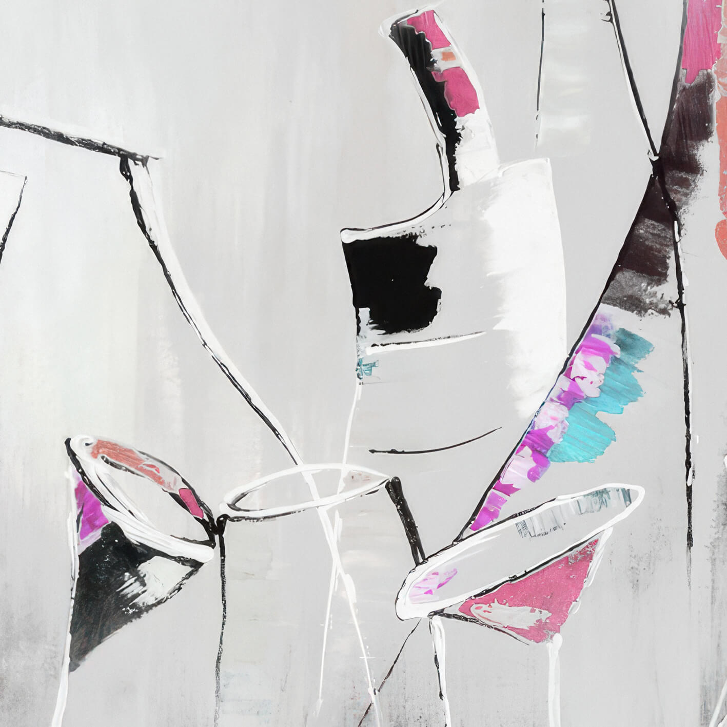 Abstract oil painting - Cocktails - | Canvasbutik.com