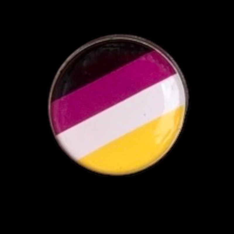 Pins with Non-Binary flag | Happypride