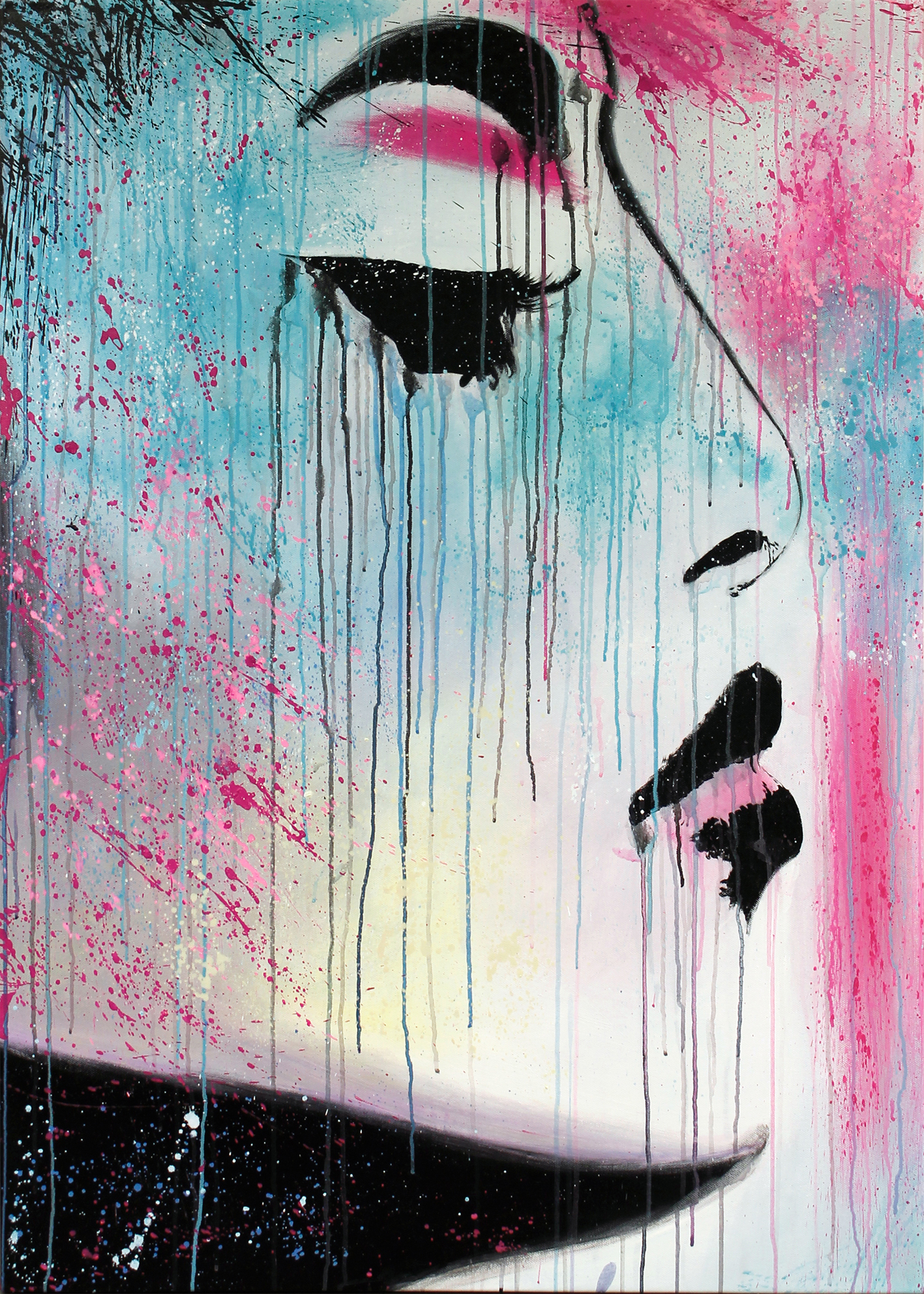 Abstract oil painting - Cloe - | Canvasbutik.com