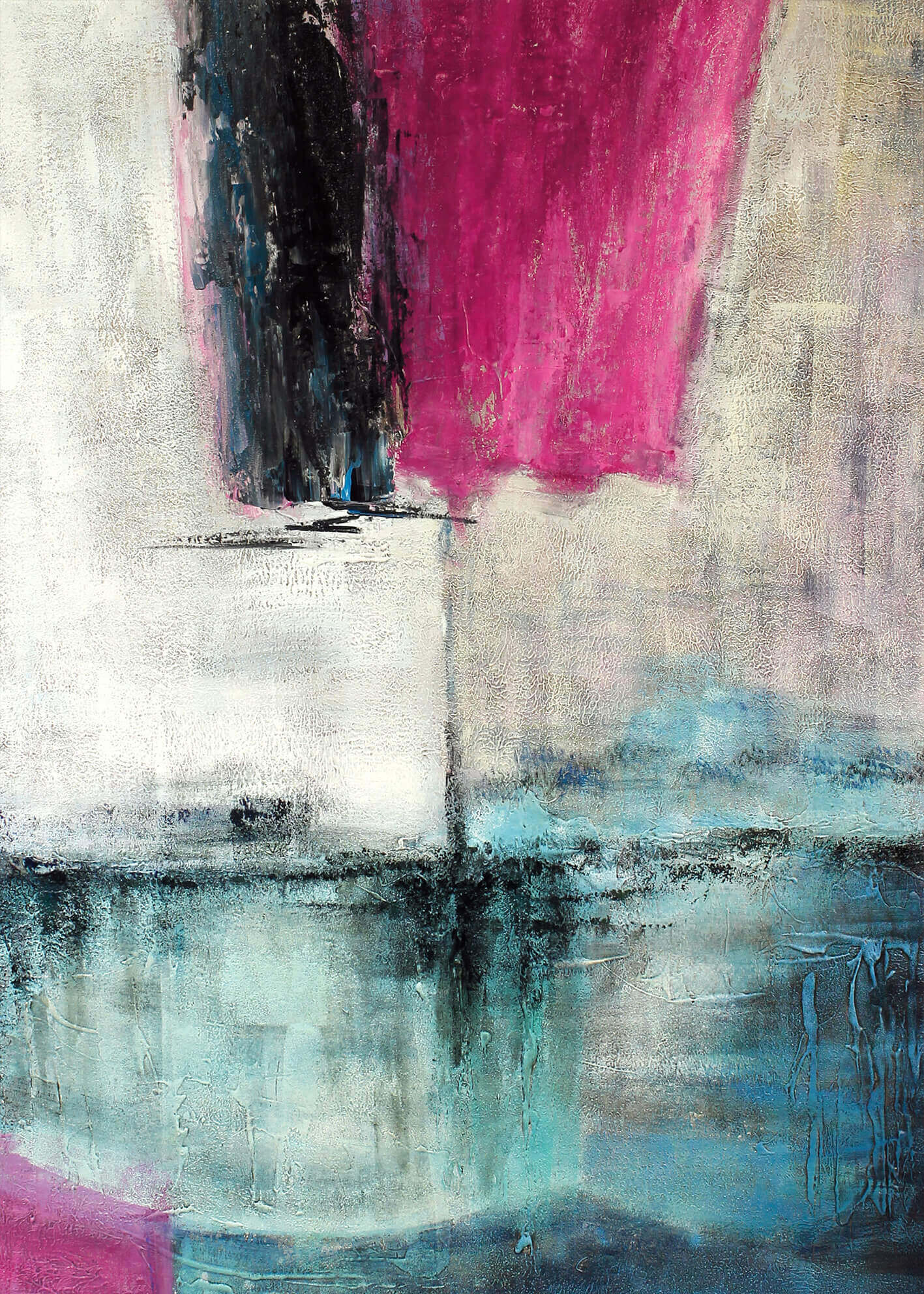 Abstract oil painting - Ray of Hope - | Canvasbutik.com