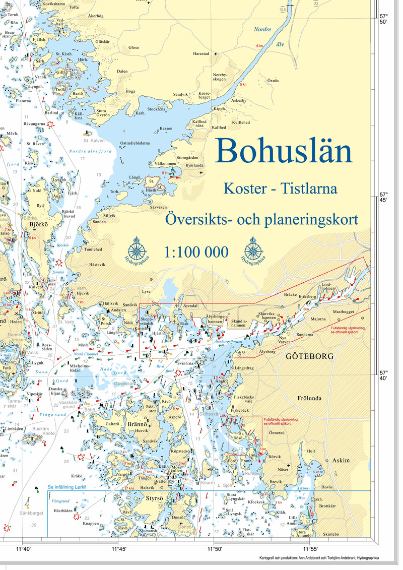 Overview Chart Bohuslän, Koster – Tistlarna - Bryggboden.se