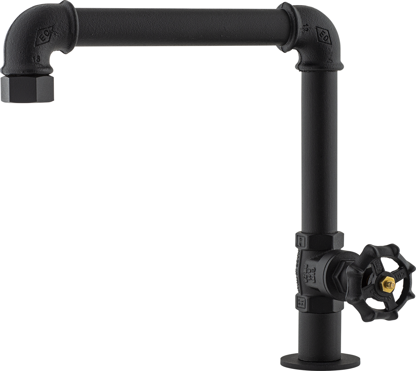 Garden outdoor kitchen faucet - Black - Interiorpipingcompany.com