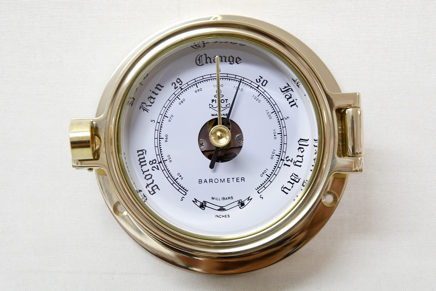 Pilot Barometer Brass 12 cm - Flaggskeppet