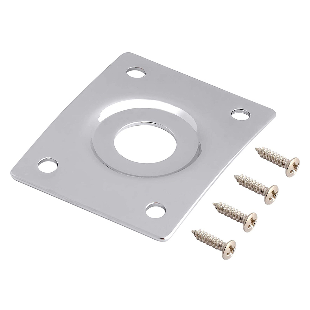 strings.fi - Jack Plate Rectangular (Chrome)