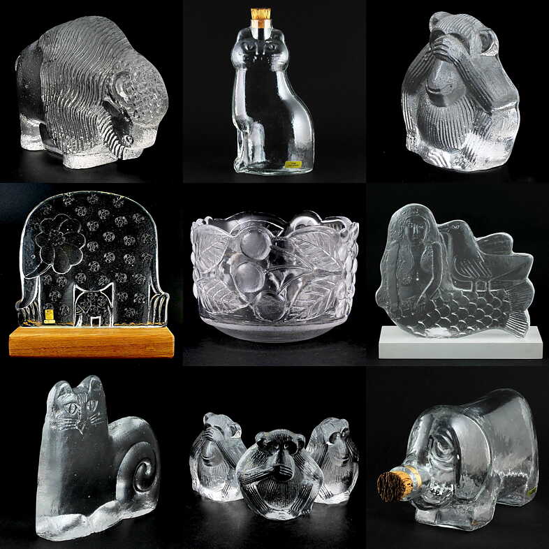 Lisa Larson's glass from Royal Krona and Skruf
