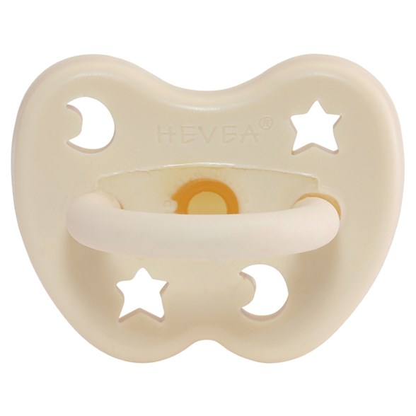 Vit anatomisk napp av rent naturgummi från Hevea baby