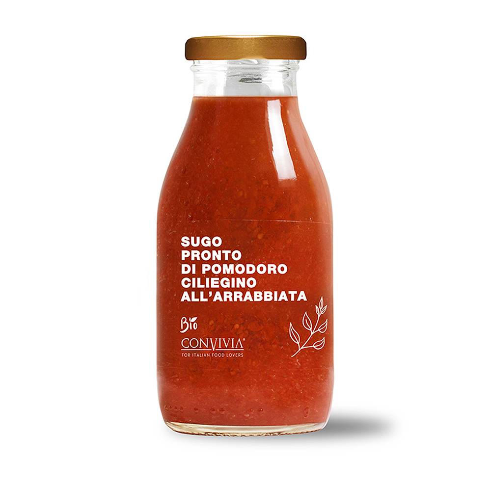 Convivia Färdig körsbärstomatsås Arrabbiata EKO, 250 g - Italiensk ...