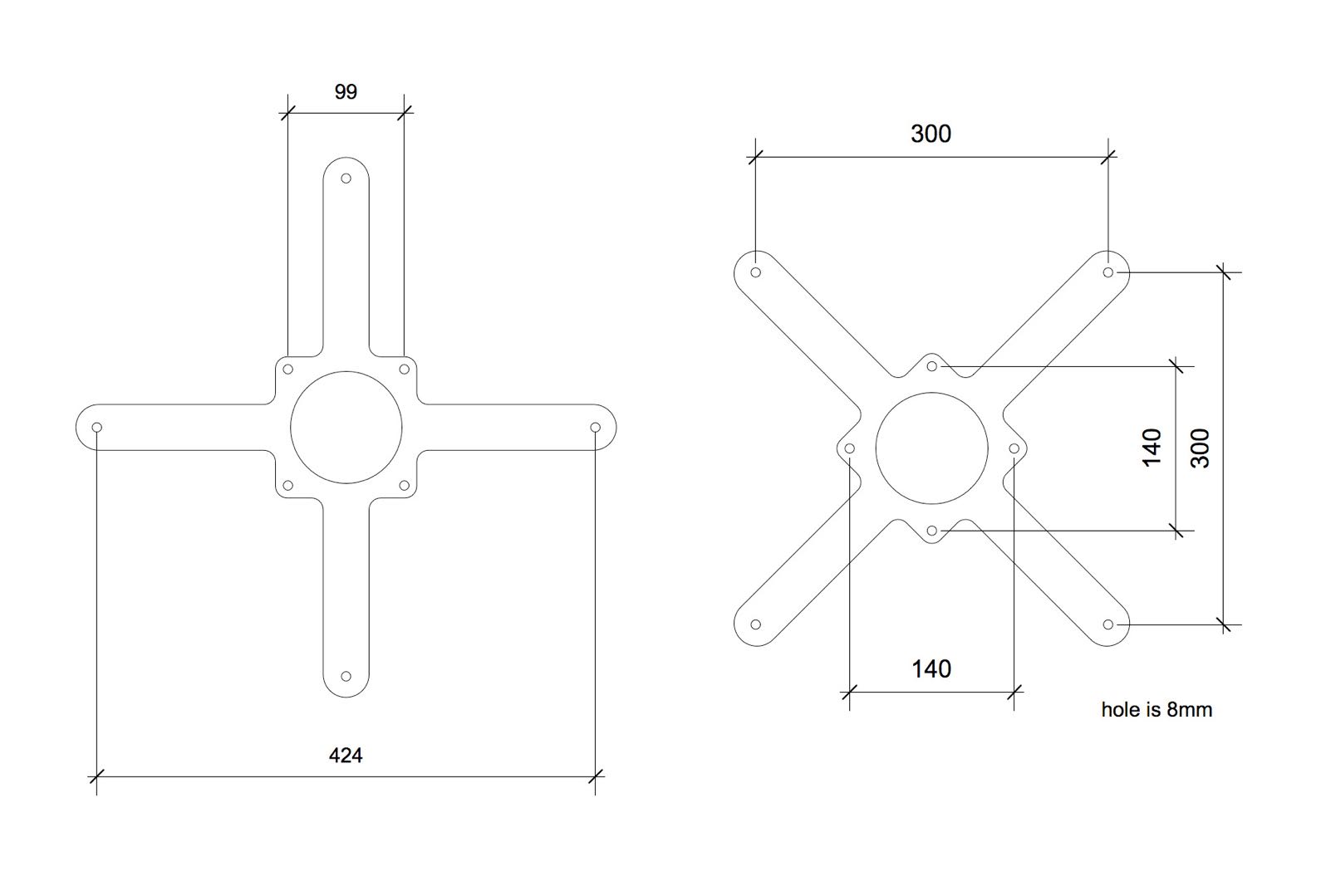 Bordsstativ LIA Lounge, Inne/ute, H48 cm - Restaurangmobler.se